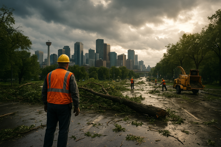 Cleanup Underway After Massive Storm Hits Calgary - Social Justice and ...